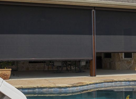 Somfy-Powered Exterior Retractable Screens - Home Automation