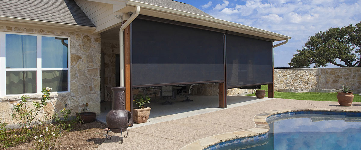 Outdoor motorized shades store
